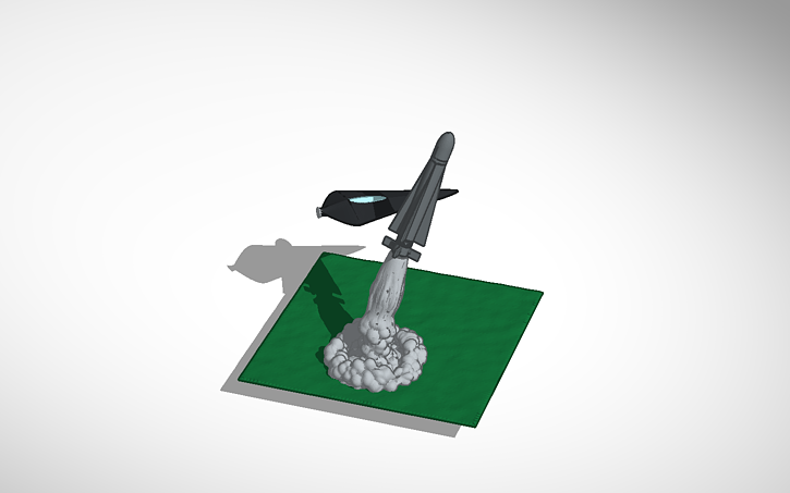 3D design ICBM Launch - Tinkercad