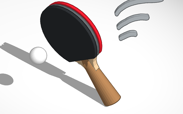 3D design Ping-Pong - Tinkercad