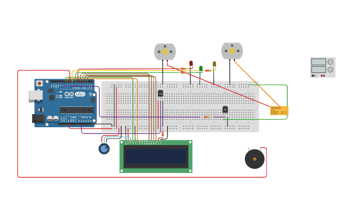Circuit design Controllo di temperatura con LM35 - Tinkercad