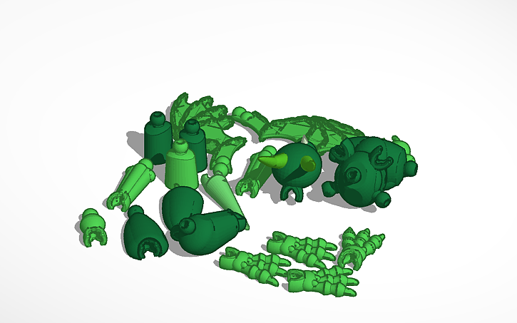 3D design ball joint dragon - Tinkercad