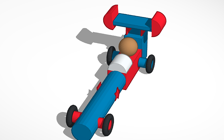 3D design drag racer - Tinkercad