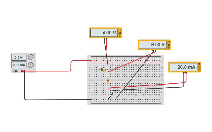 Circuit design clase 1 serie - Tinkercad