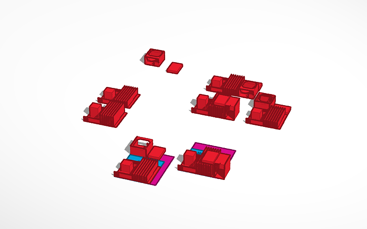 3D design modular computer case 0.1 - Tinkercad