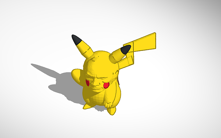 3D design ROCKachu - Tinkercad