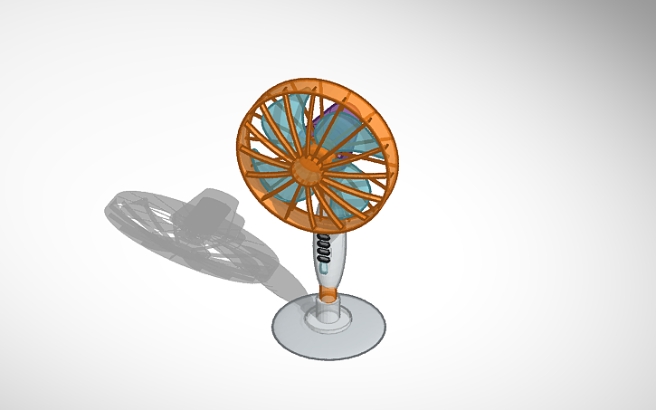 3D design electric fan - Tinkercad