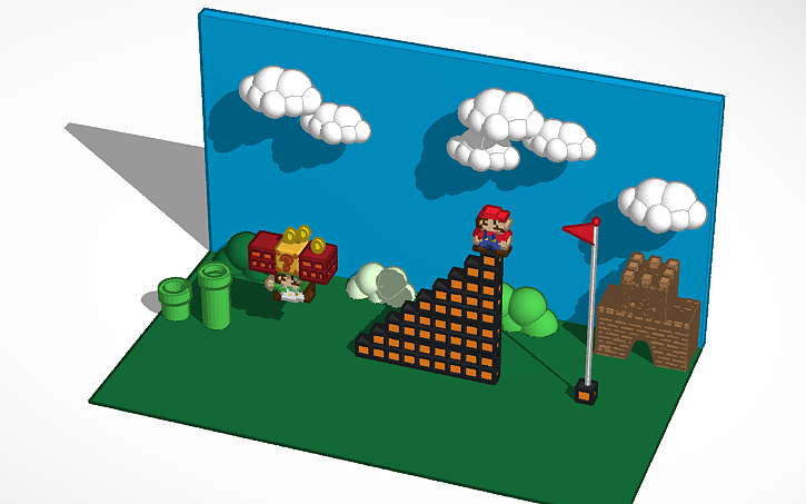 3D design Super Mario Bros Vanessa Radnaeva 3B ESO | Tinkercad
