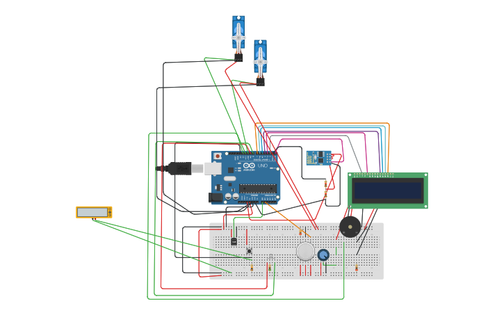 Circuit design Copy of Fire_Alarms Lab-5 - Tinkercad
