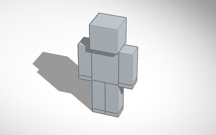 3d Design Minecraft Character Template Updated Tinkercad