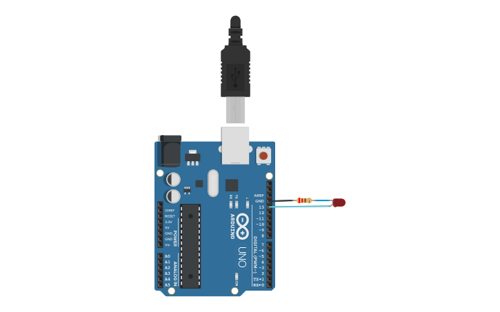 Circuit Design Rossi Diodo Led Serial Monitor Tinkercad