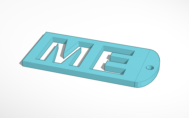 3D design Bag Tag - Tinkercad