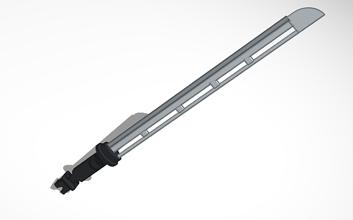 3D design Ronin/Hawkeye Retractable Sword - Tinkercad