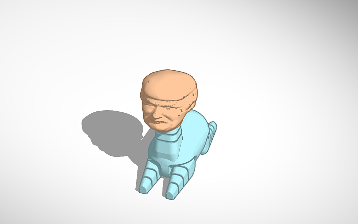3D design DONALD TRUMP THE ALPACA - Tinkercad