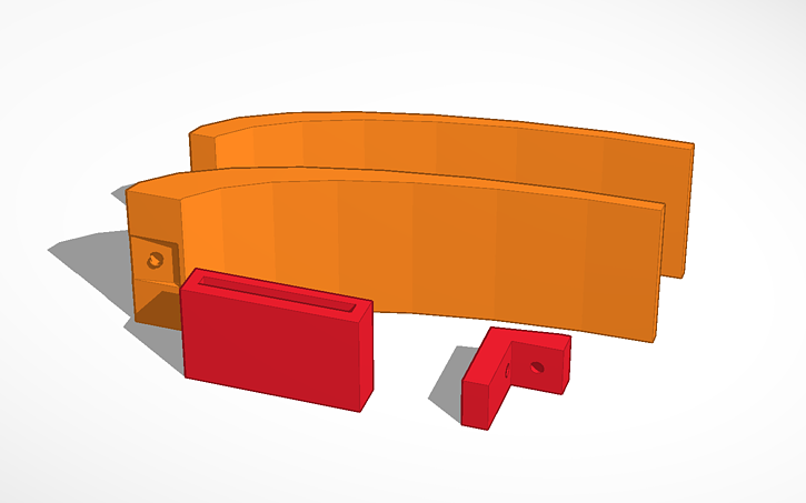 3D design Rear Bike Fender - Tinkercad