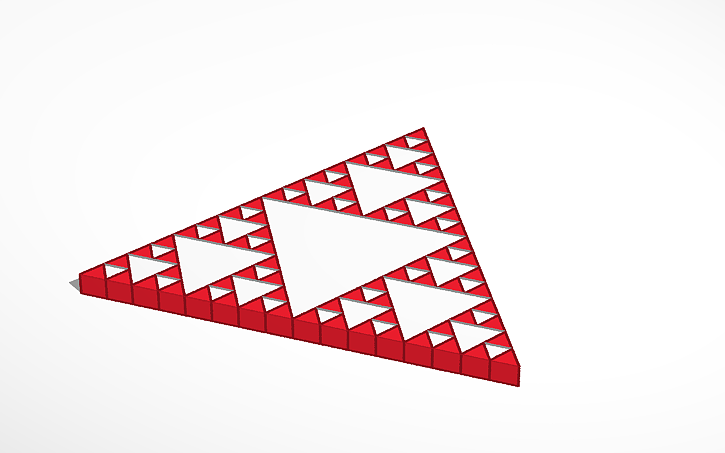 3d Design Sierpiński Triangle Tinkercad