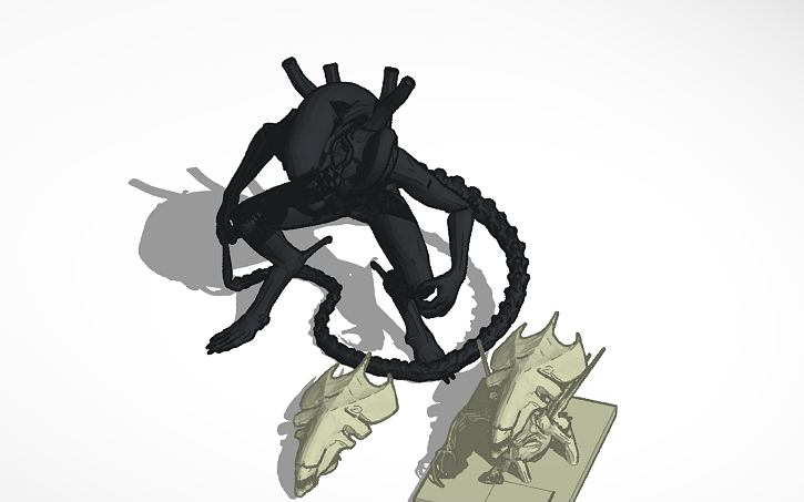 3D design Copy of Alien - Tinkercad