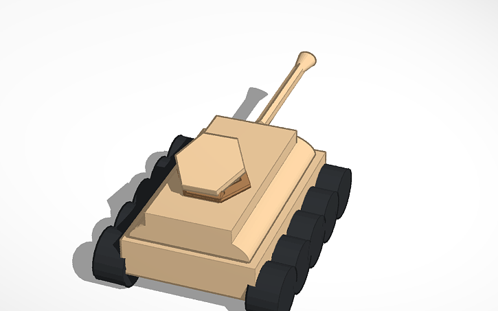 3D design Tank - Tinkercad
