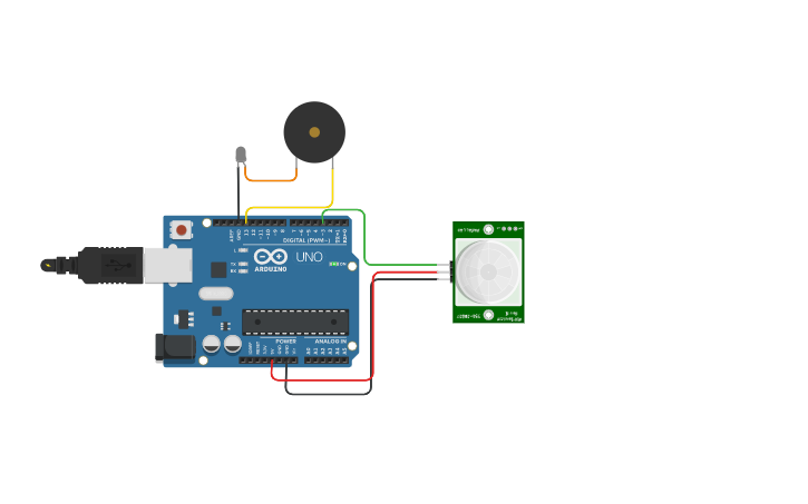 Circuit Design Pir Sensor Tinkercad