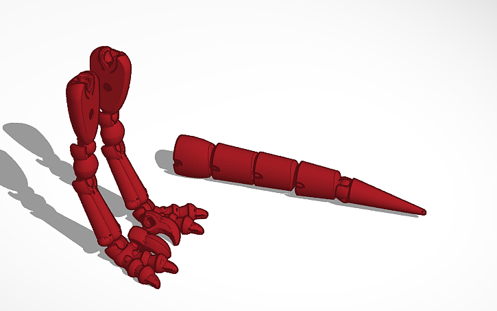 3D design T-Rex skeleton | Tinkercad