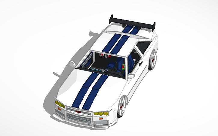 3D design Nissan Skyline GTR R34 | Tinkercad