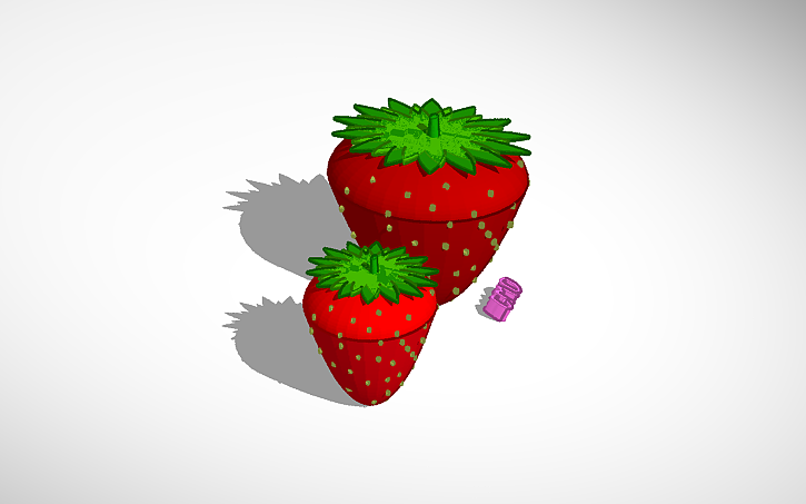 3D design Strawberry GMO :) - Tinkercad