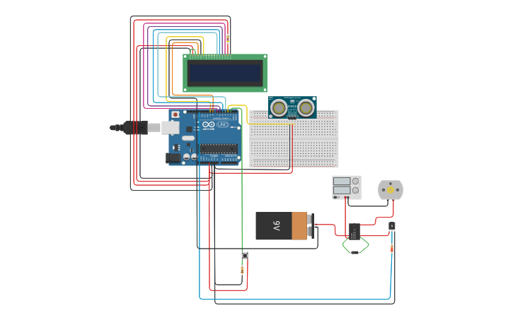 Circuit design Controle ON-OFF - Tinkercad