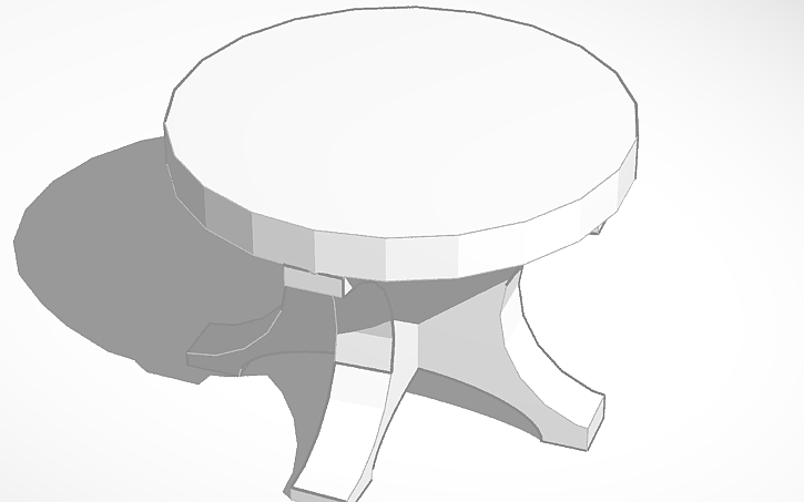 3D design table - Tinkercad