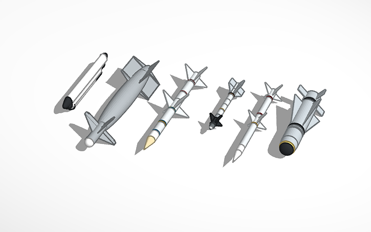 3D design Fighter Jet Weapons- Feel Free to Mount These on Your ...
