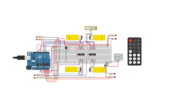 Circuit Design Rc Car Tinkercad