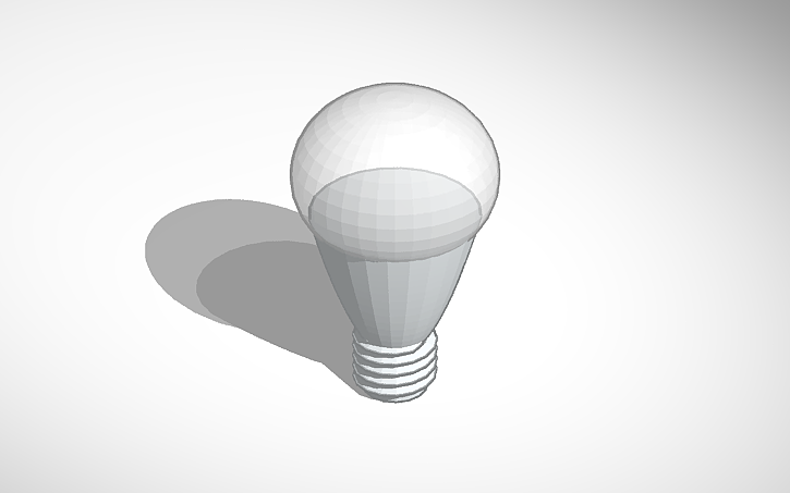 3D design Light bulb - Tinkercad