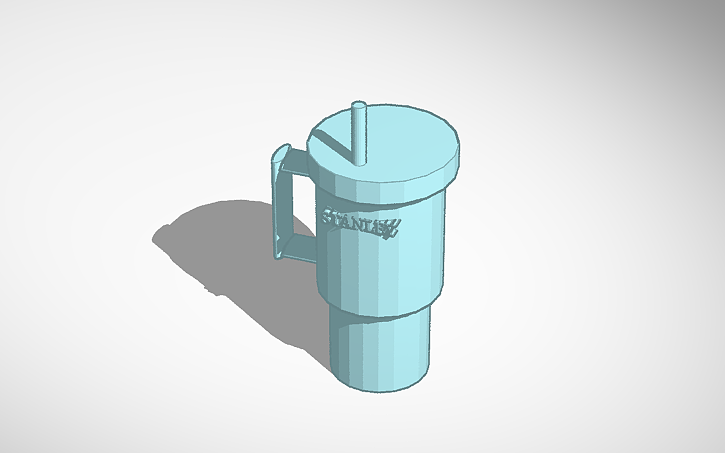 3D design Stanley water cup - Tinkercad