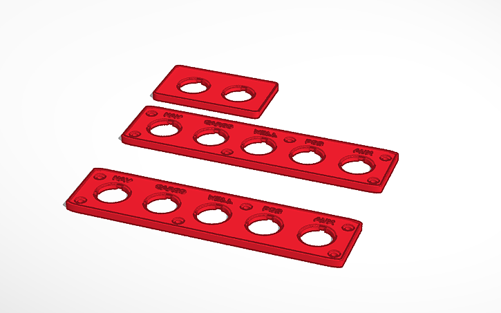3D design Rocker Switch Plate - Tinkercad
