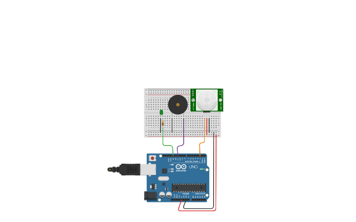 Circuit Design Motion Detection Using Pir Sensor Build With Arduino