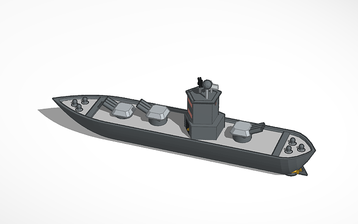 3d Design Battleship 63 Tinkercad 
