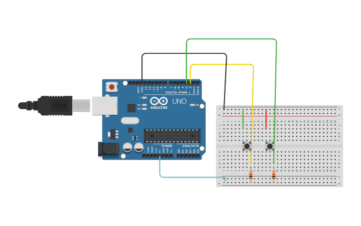 Circuit design practica 1.5 - Tinkercad