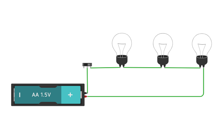 Circuit Design Series Bulb Connection Tinkercad