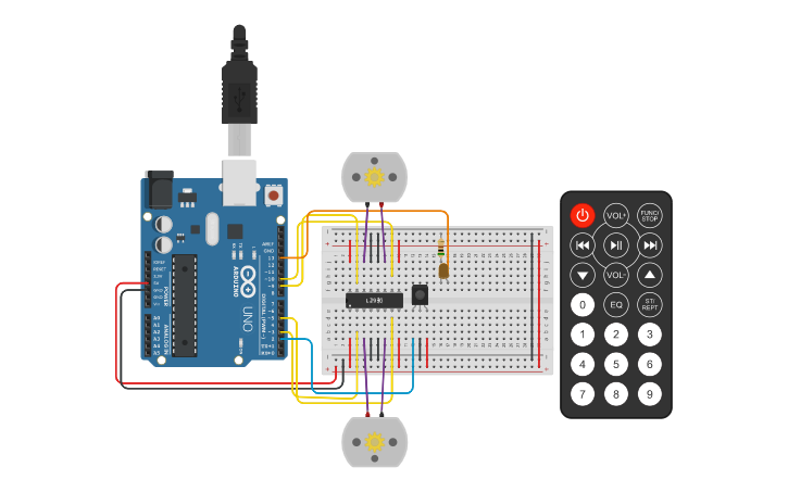 Circuit Design Robot Ir Arduino Tinkercad 9439