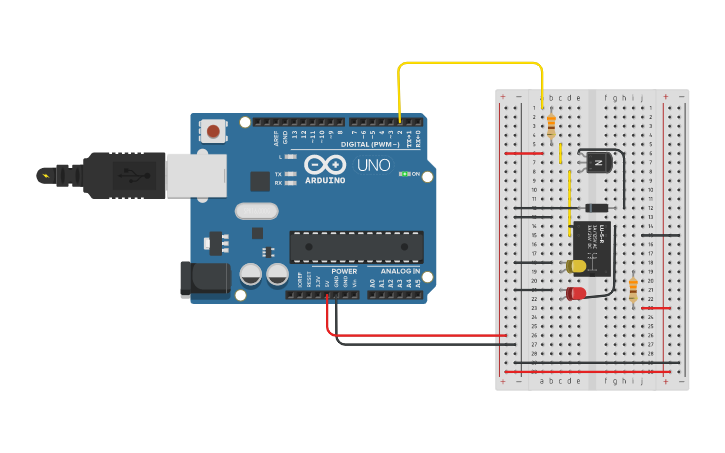 Circuit design relays - Tinkercad
