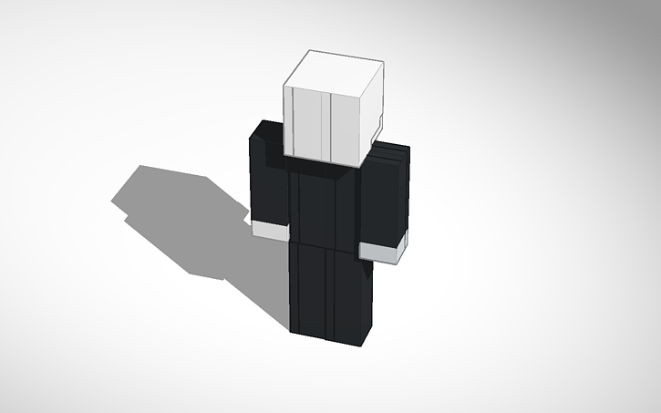 3D design Minecraft Slenderman (made by template) | Tinkercad
