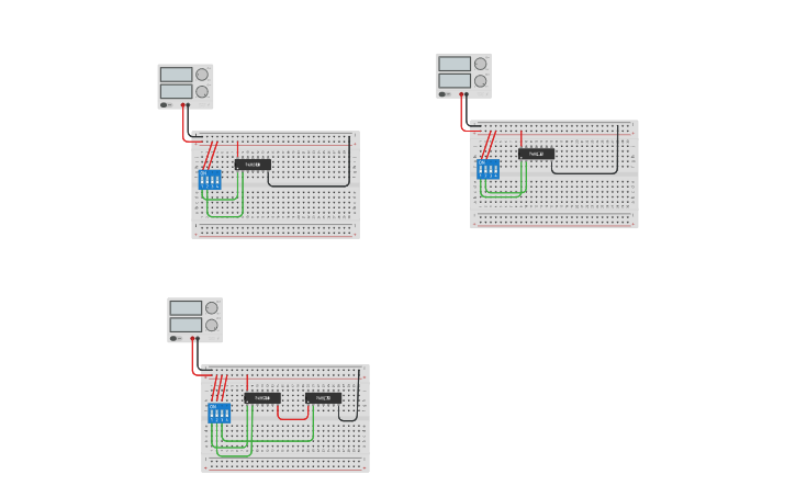 Circuit design DIGITAL IC - Tinkercad