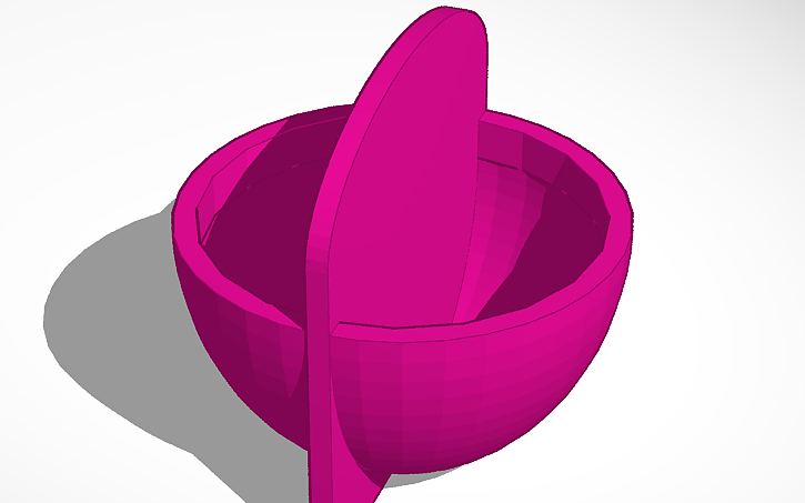 3D design Measuring spoon - Tinkercad