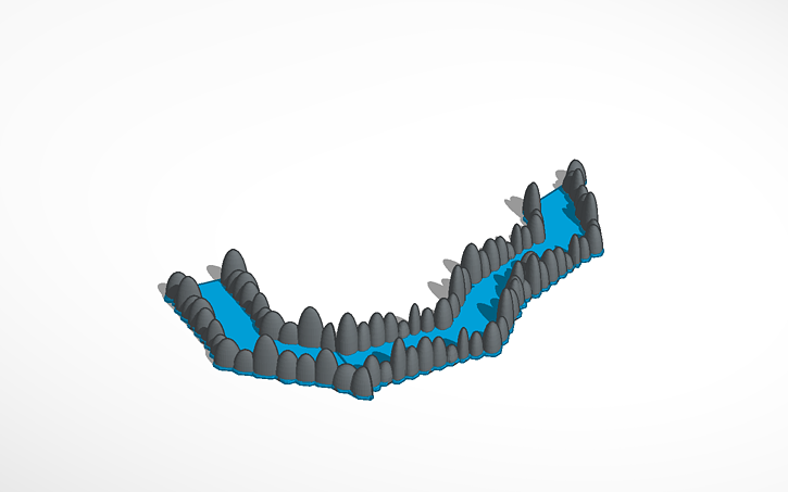 3D design Sumerian City River - Tinkercad