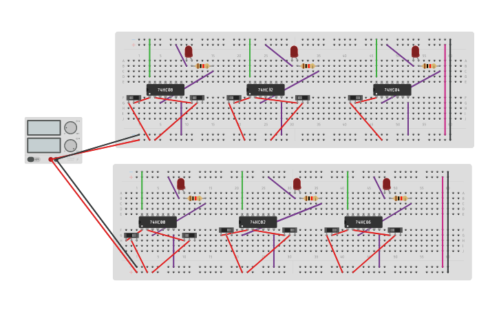 Circuit design Experiment 1-Familiarization of basic gates | Tinkercad