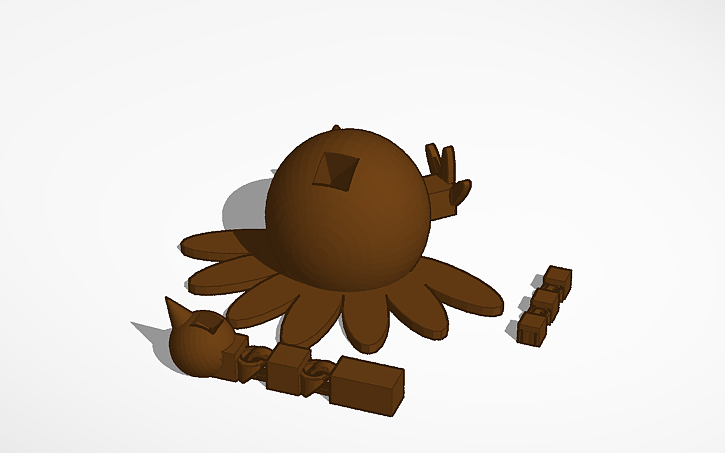 3D design Articulated turkey - Tinkercad