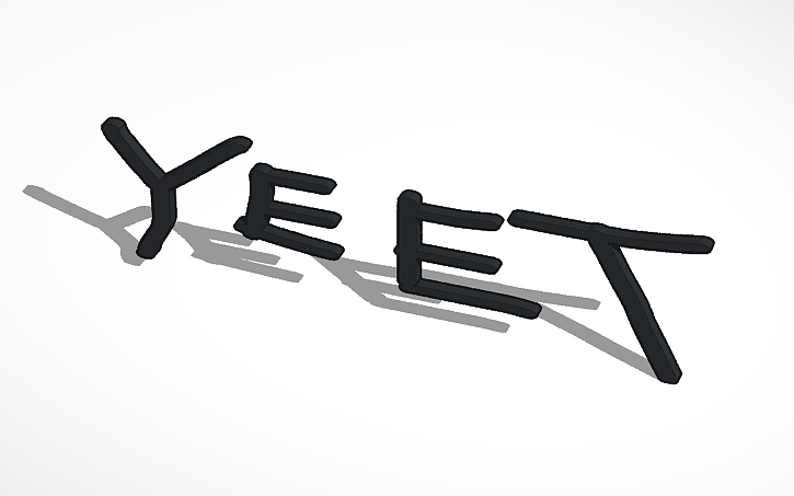 3D design YEET | Tinkercad