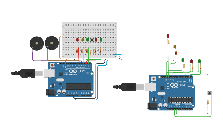 Circuit design LIP Semaforo com musica - Tinkercad