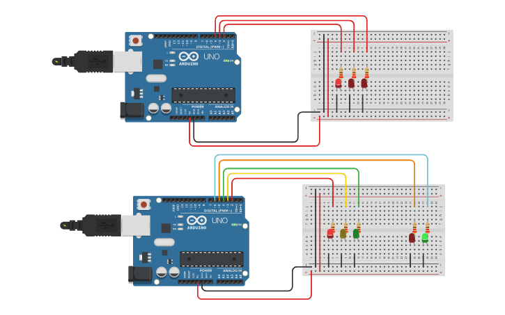 Circuit design Tarea de Programación de Semáforos y Peatonal (AM ...