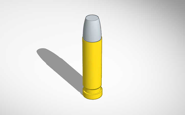 3D design .500 S&W Magnum - Tinkercad