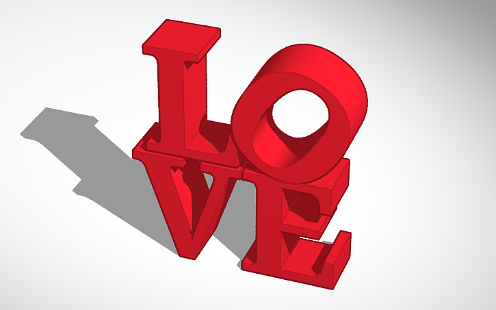 3D design Love - Tinkercad