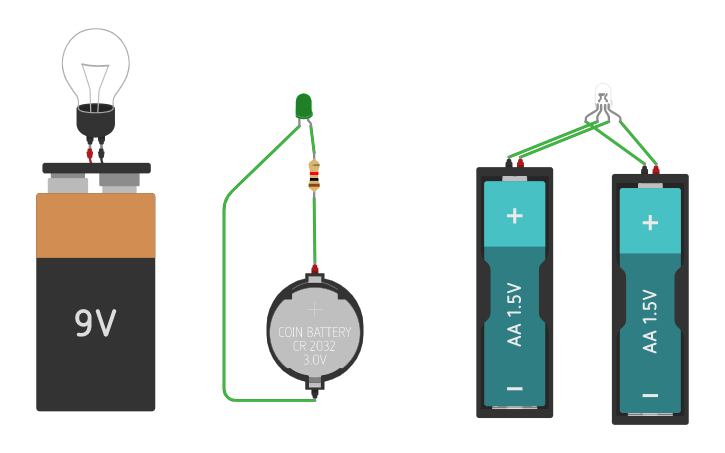 Circuit design lights - Tinkercad