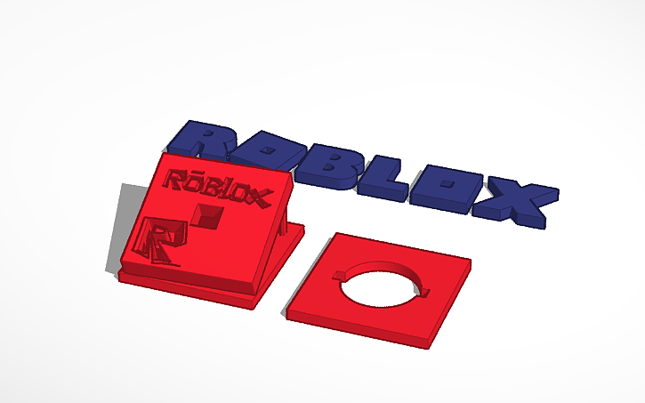 3D design Roblox Logo WITH MAGNETIC HOLD | Tinkercad